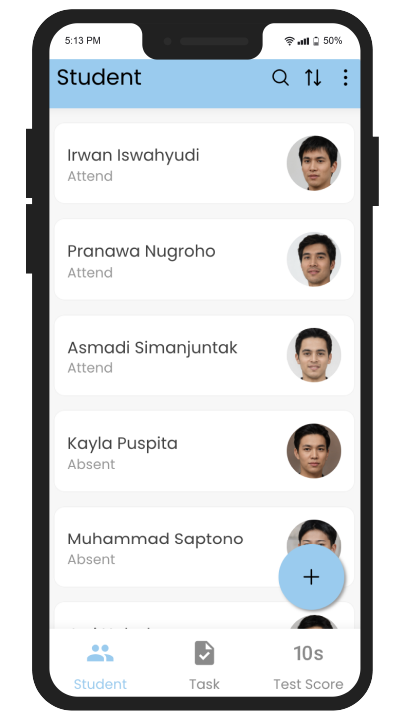 Template AppFibr | School Class